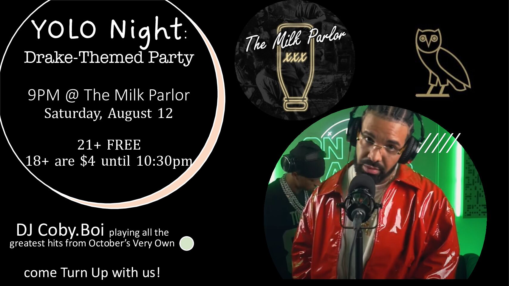 YOLO Night w/ DJ Jacoby - The Milk Parlor