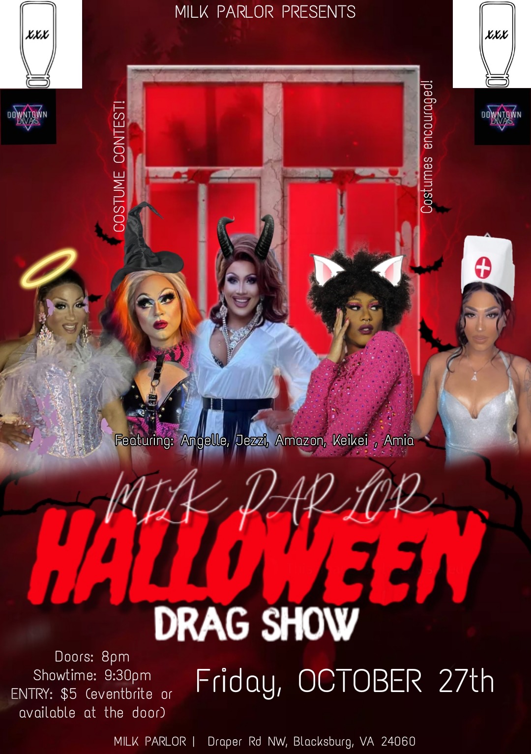 Halloween Drag Show - The Milk Parlor